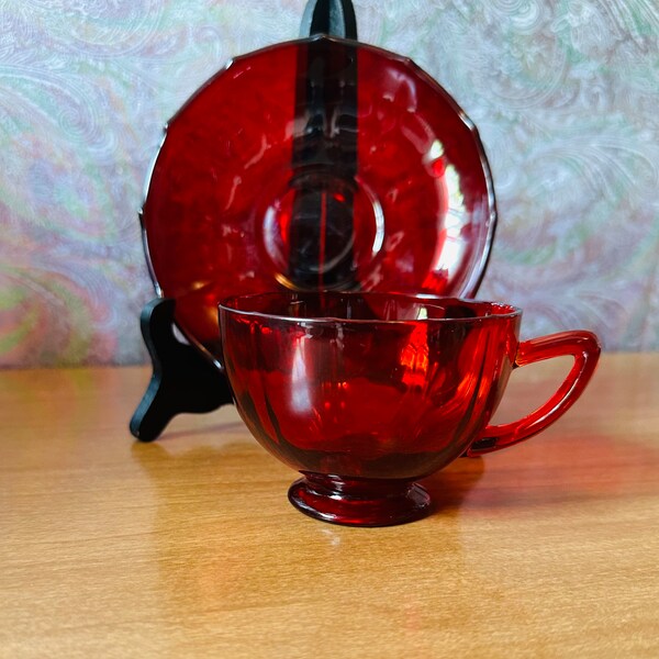 Ruby Red Cups - Etsy