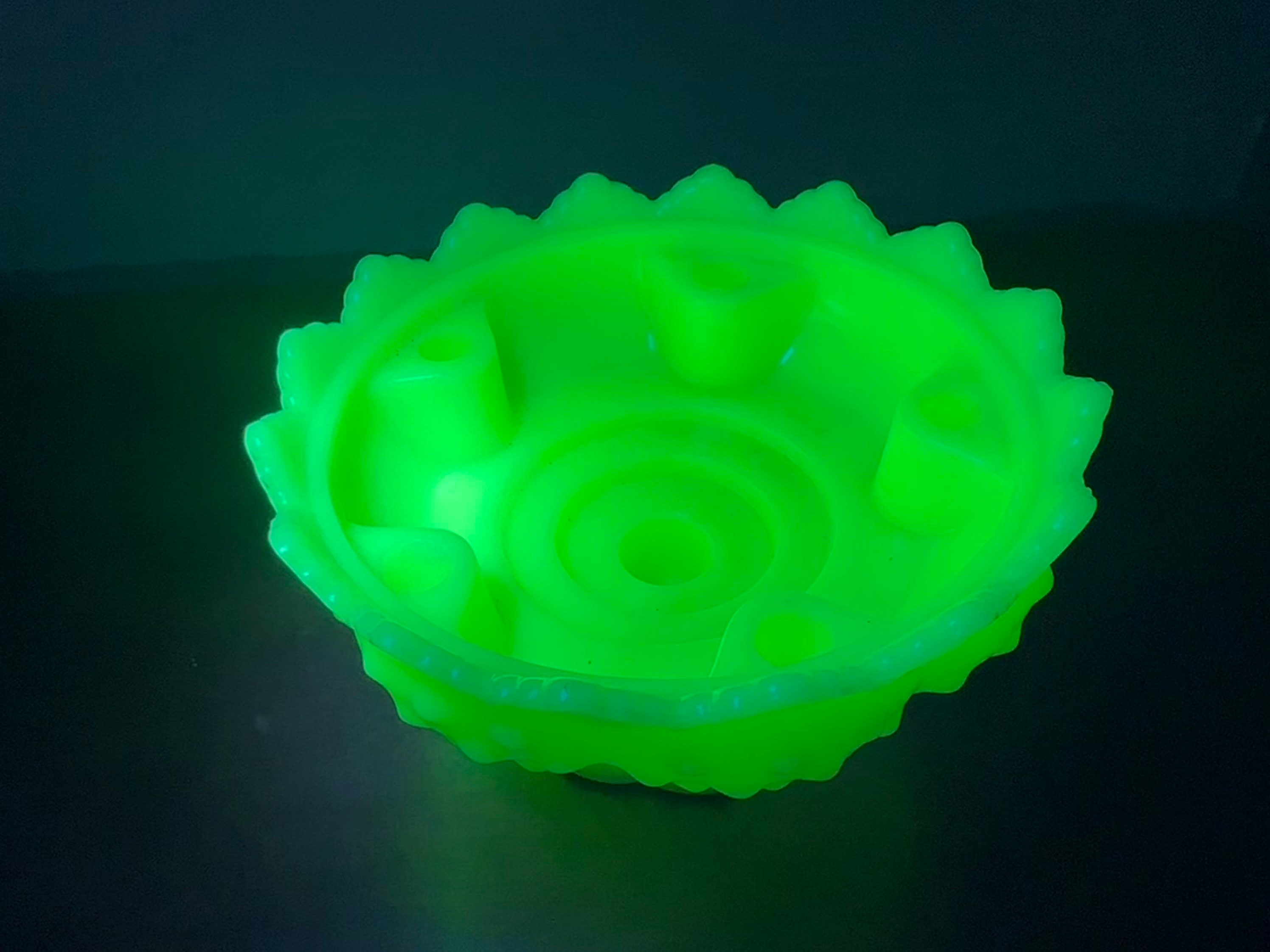 Vintage Fenton Custard Uranium Glass Candle Stick Holder - Etsy
