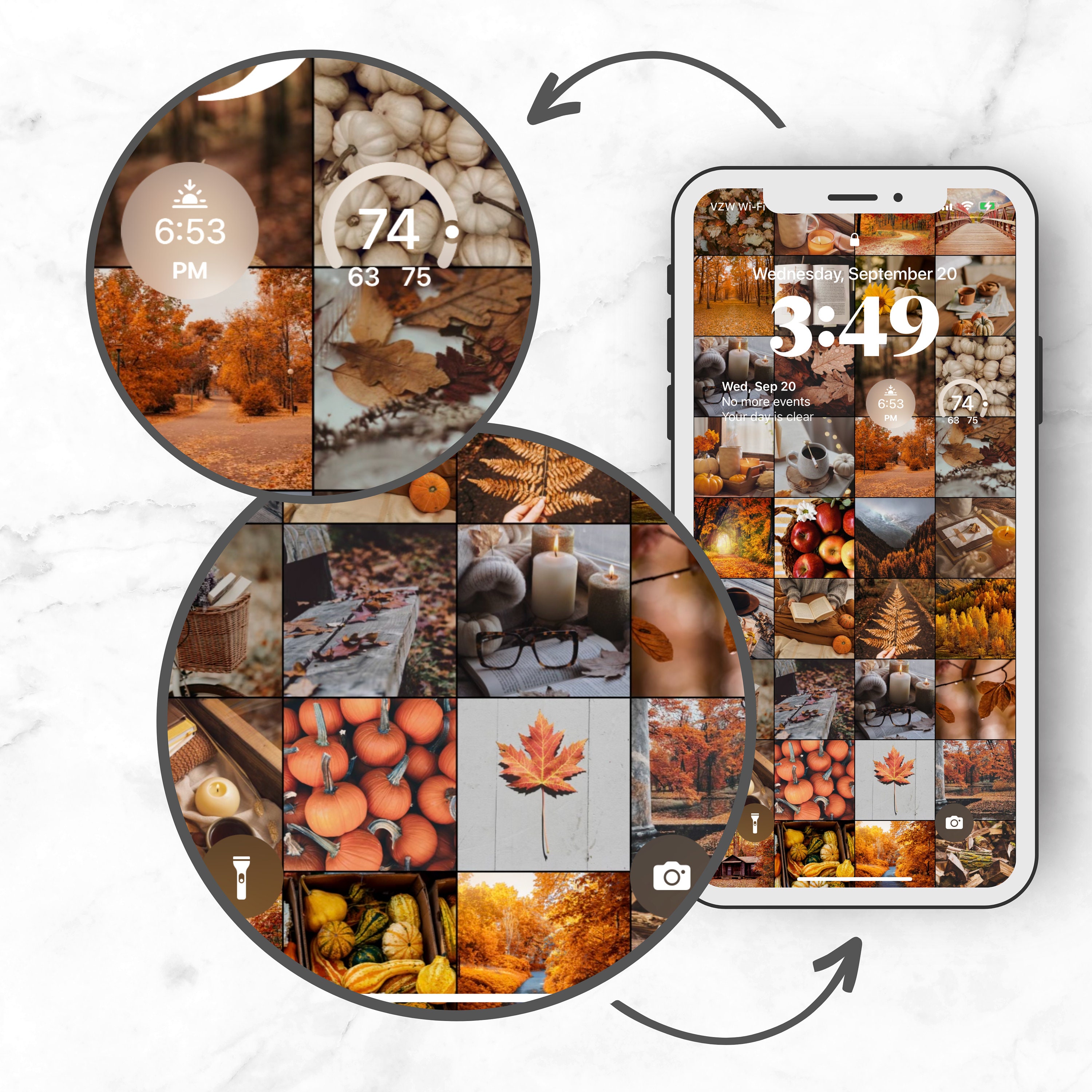 Autumn Aesthetic iPhone Wallpaper | One "it's Fall Y'all" Seasonal ...