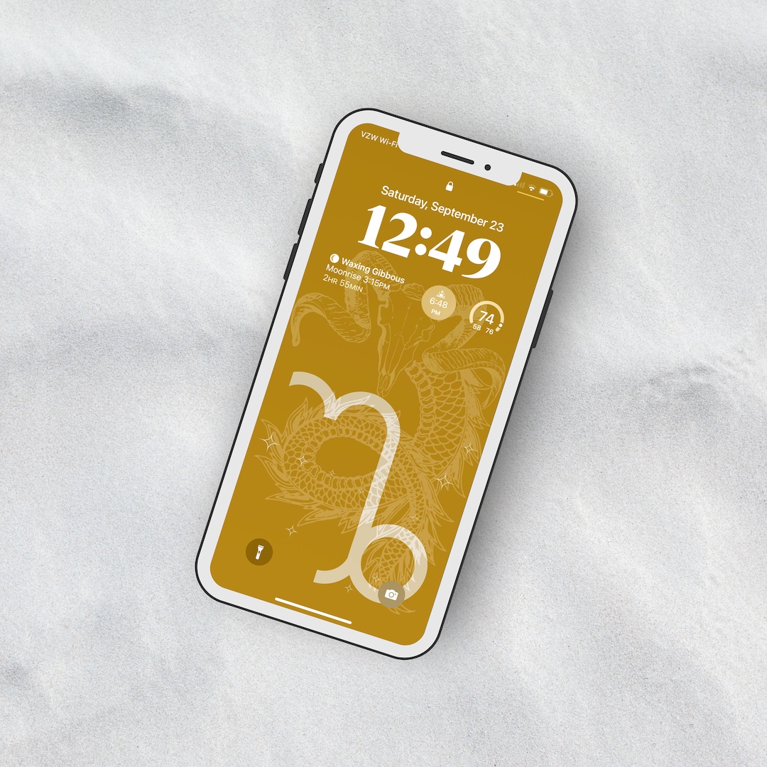 Capricorn Zodiac Sign iPhone Wallpaper | One Horoscope Phone Background ...