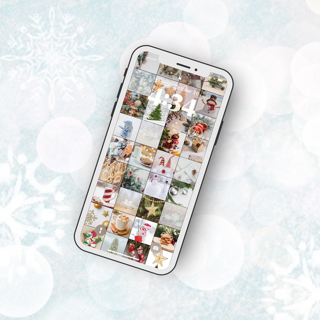 Winter Holiday iPhone Wallpaper | One White Christmas Phone Lock-screen ...