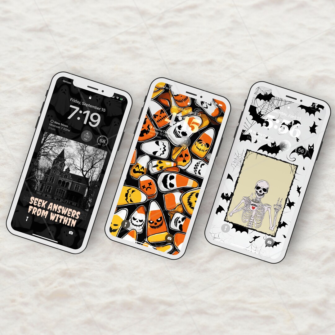 Spooky Fun iPhone Wallpapers: Funny Halloween Phone Backgrounds | Three ...