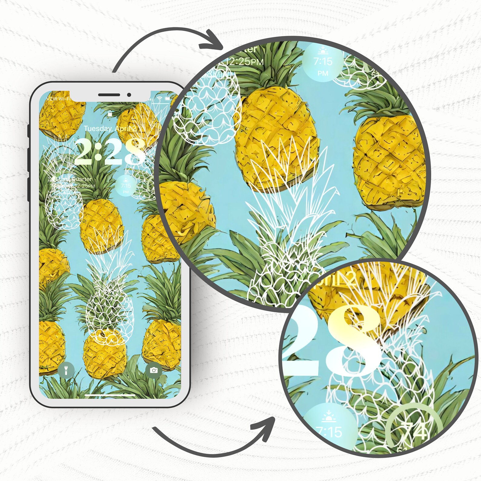 Summer Vibes iPhone Wallpaper Variety Pack: Sunny Season Phone ...