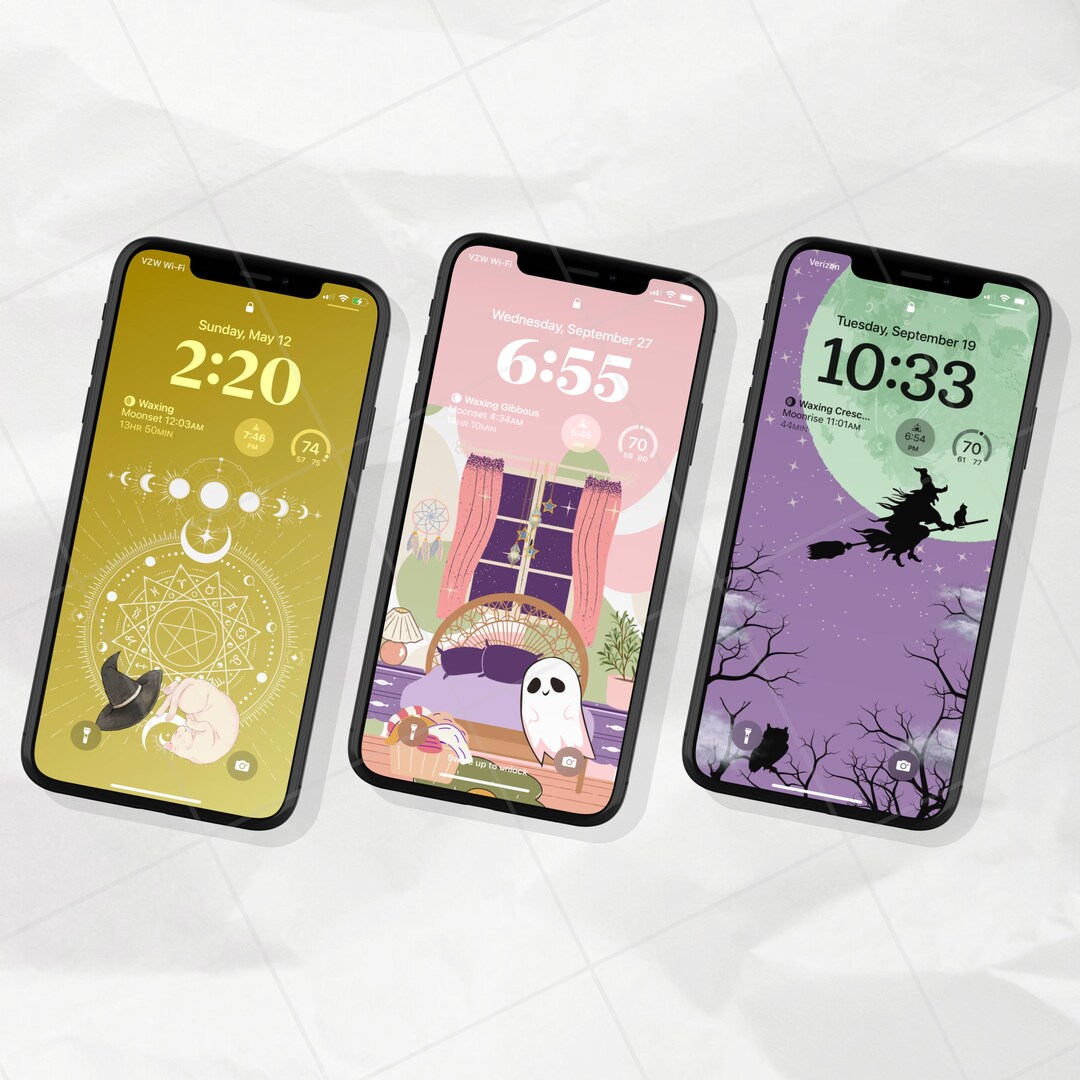 Enchanted Halloween iPhone Wallpapers: Wickedly Cute Phone Backgrounds ...