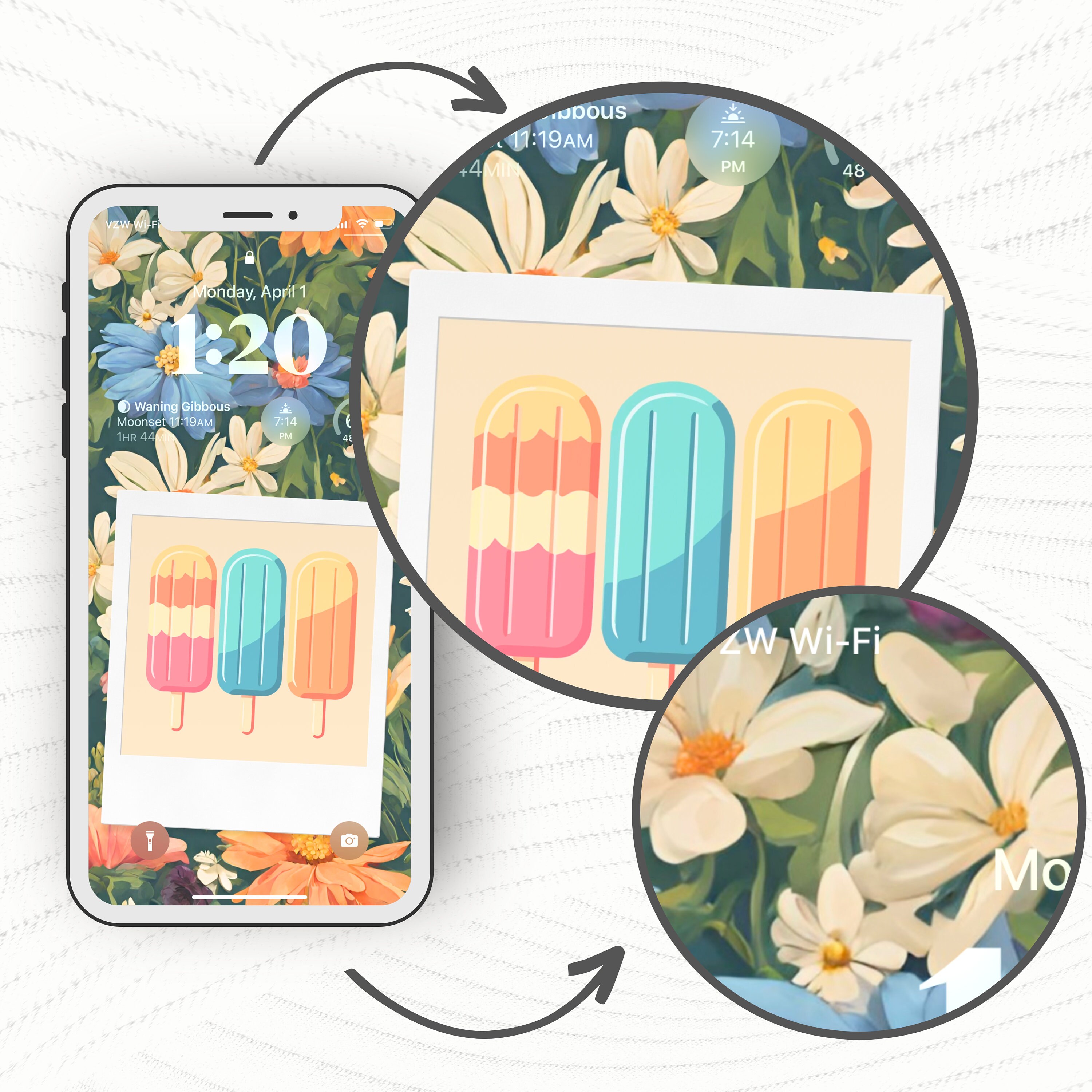 Summer Vibes iPhone Wallpaper Variety Pack: Sunny Season Phone ...