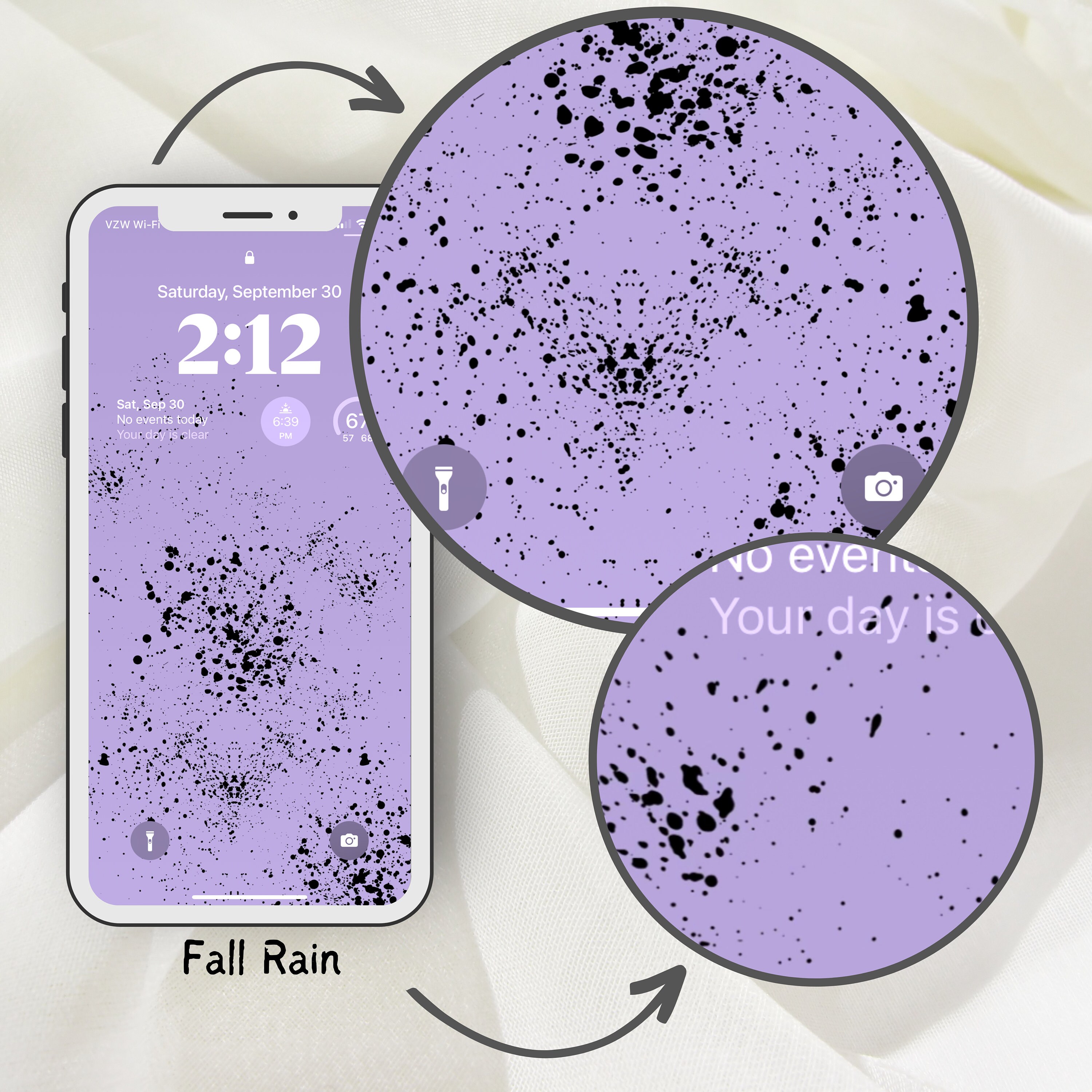 Elements of Fall iPhone Wallpapers Three Autumnal Phone Backgrounds - Etsy