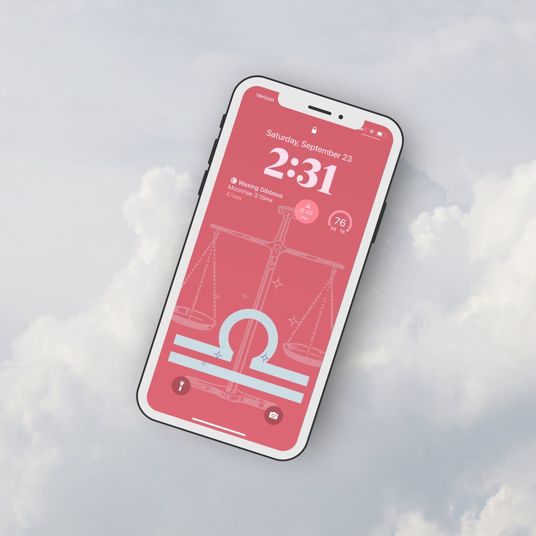 Libra Zodiac Sign iPhone Wallpaper | One Horoscope Phone Background ...