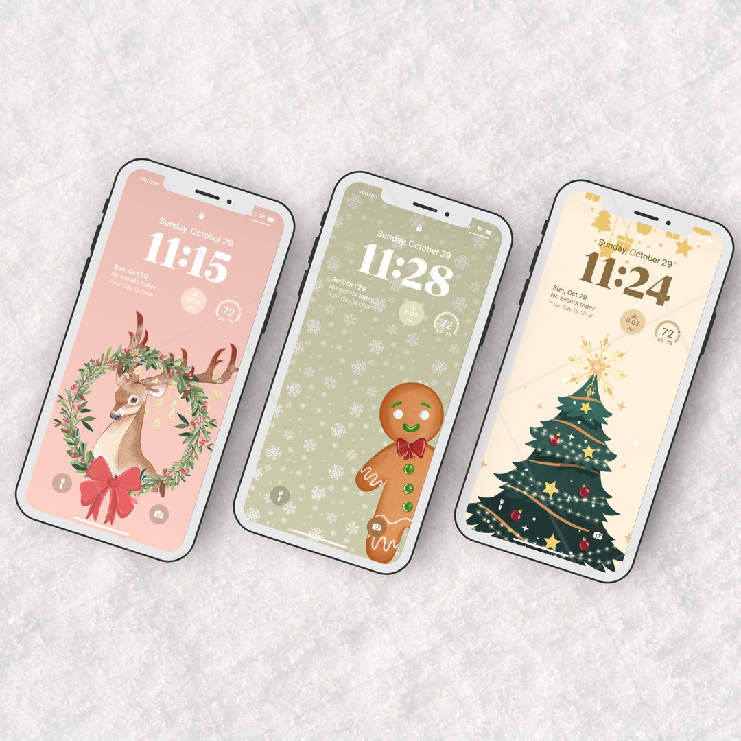 Christmas Spirit Holiday Themed iPhone Wallpaper | Three Comfortable ...