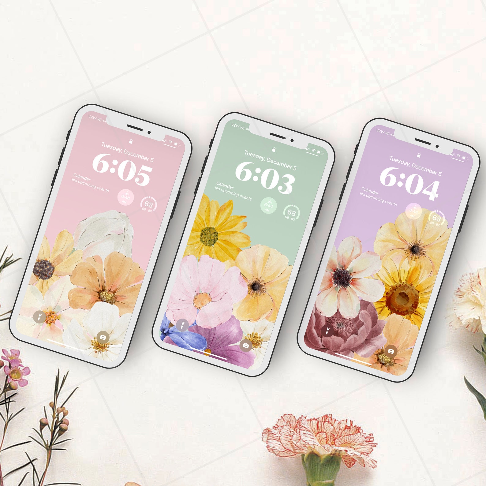 Spring Flowers iPhone Wallpaper: Cute and Bright Floral Phone ...