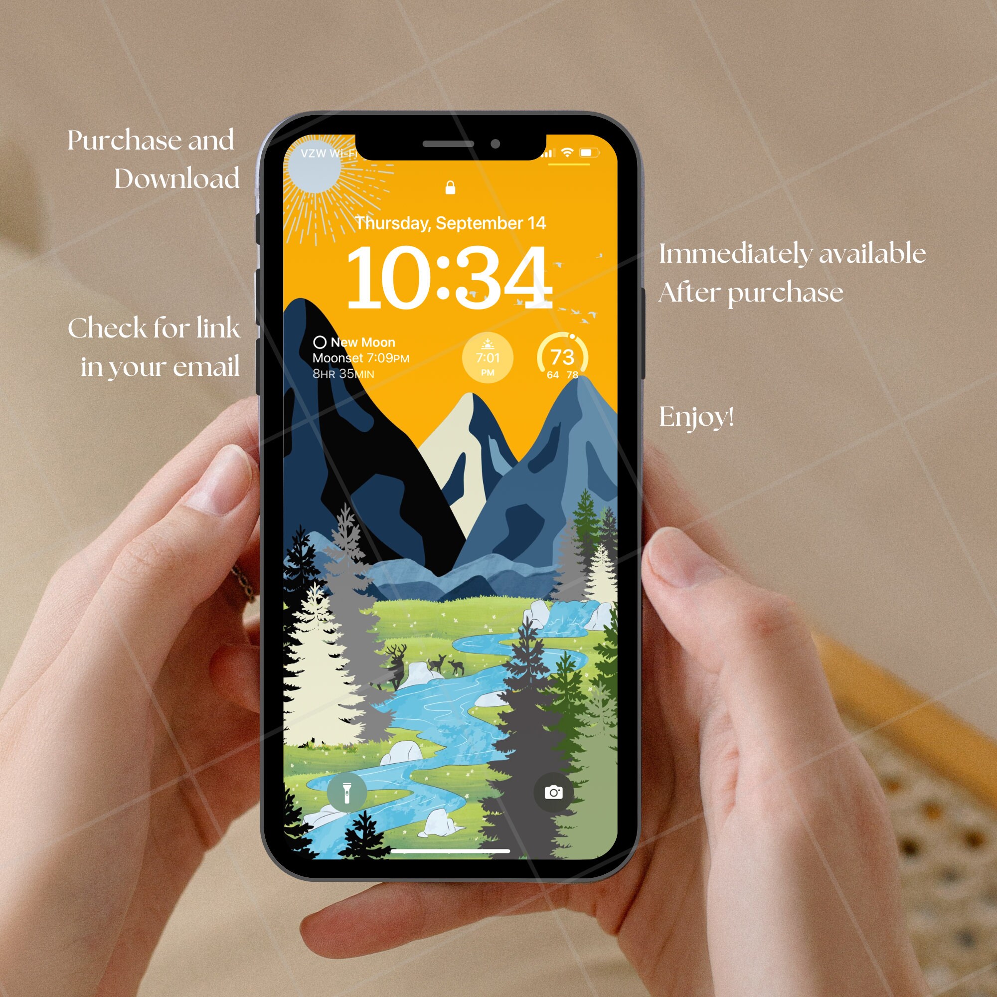 First Day of Fall Landscapes iPhone Wallpaper Two in the Wild Phone ...