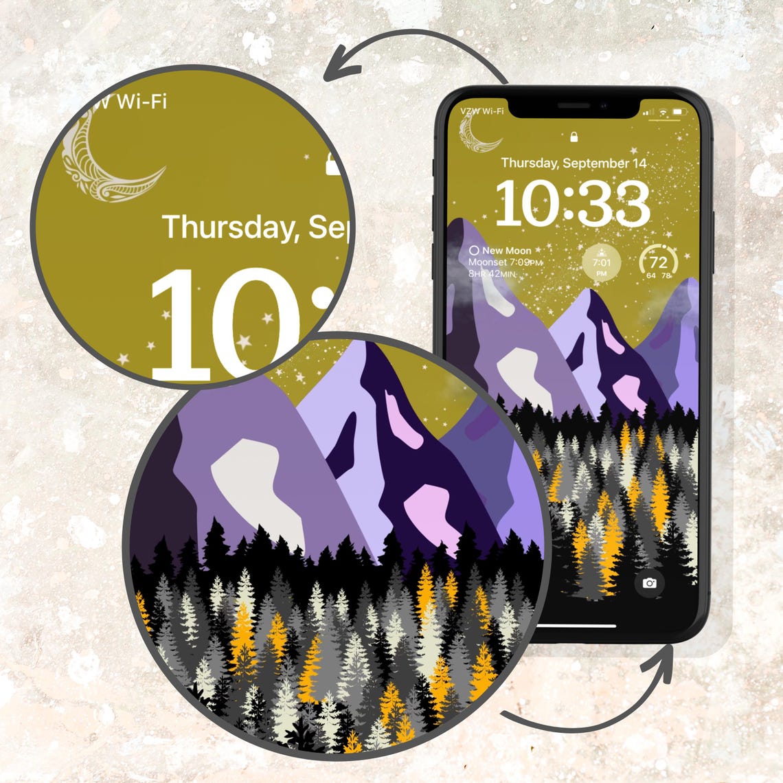 Serene Autumn Nights iPhone Wallpaper: Captivating Fall Phone ...