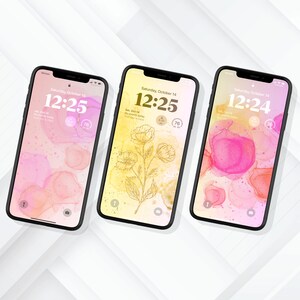 Abstract Cute iPhone Wallpaper | Three Color-splotched Phone Background ...