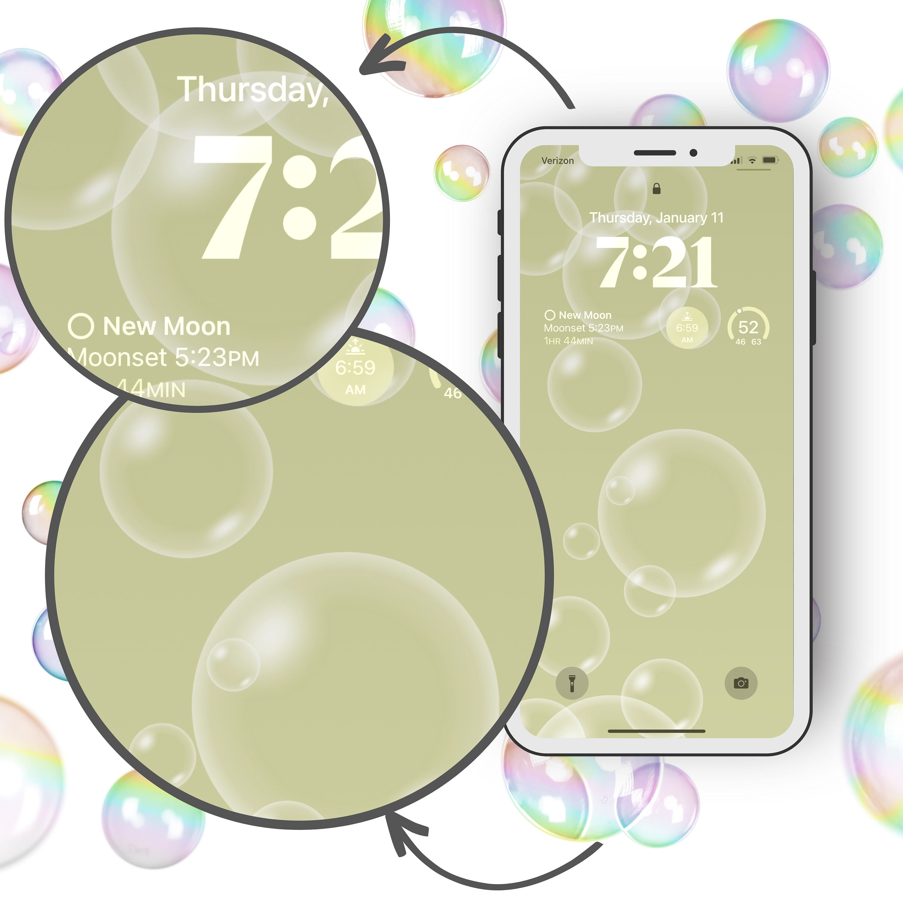 Spring Bubbles iPhone Wallpaper: Pastel Wallpaper, Pop O Color to Your ...
