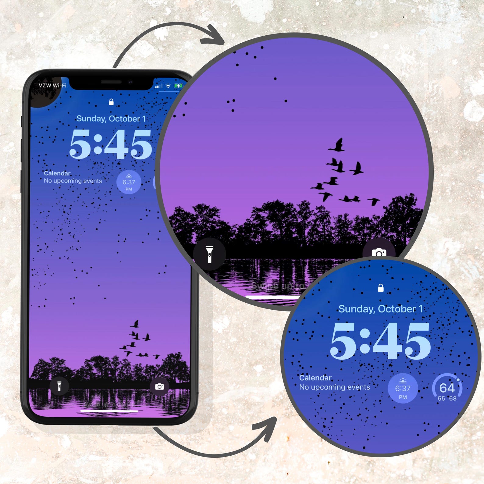 Serene Autumn Nights iPhone Wallpaper: Captivating Fall Phone ...