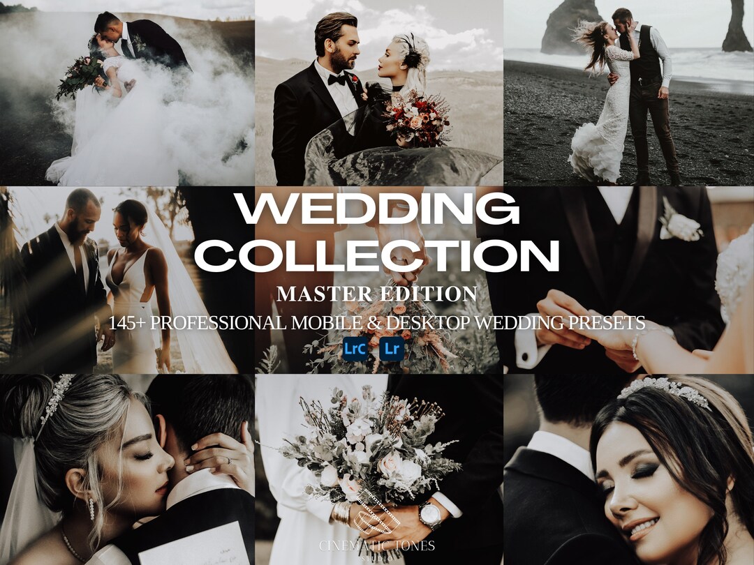 145 Wedding Presets Bundle for Lightroom Mobile & Desktop, Bright ...