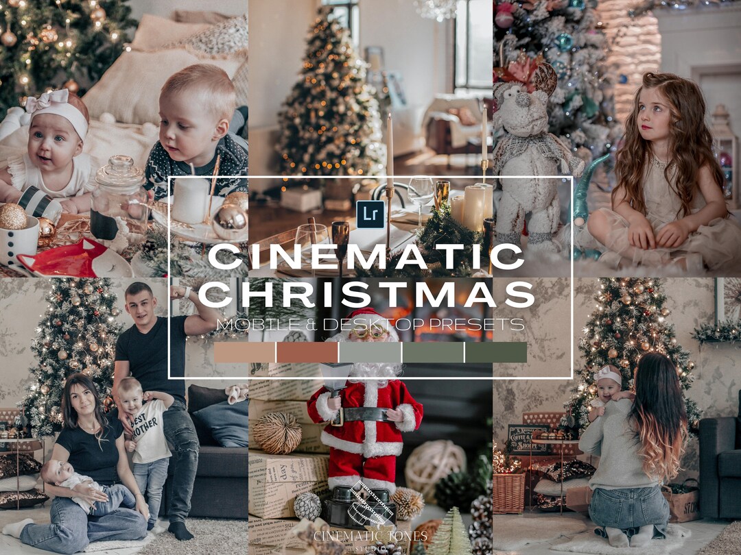 Cinematic Christmas Presets for Lightroom Mobile & Desktop, Film ...