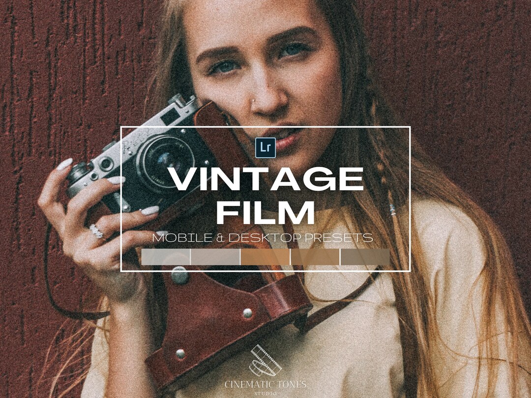Film Look Grainy Presets for Lightroom Mobile & Desktop, Film Grain ...
