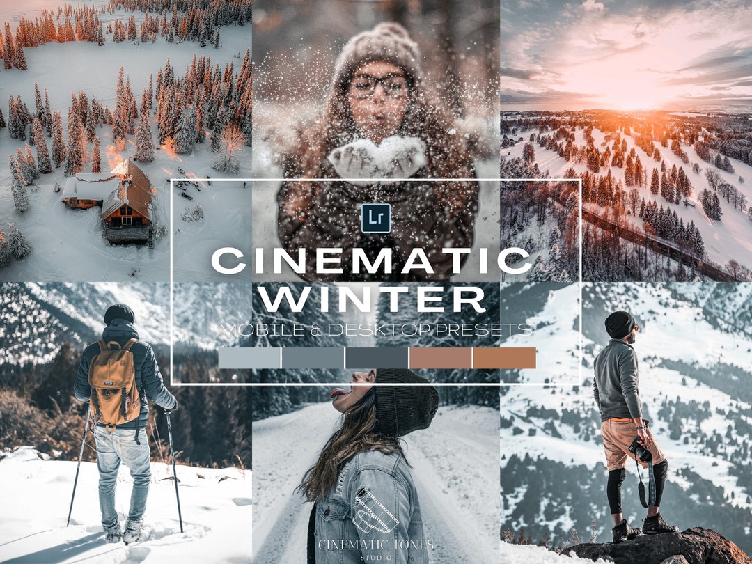 Cinematic Winter Presets for Lightroom Mobile & Desktop, Cinematic ...