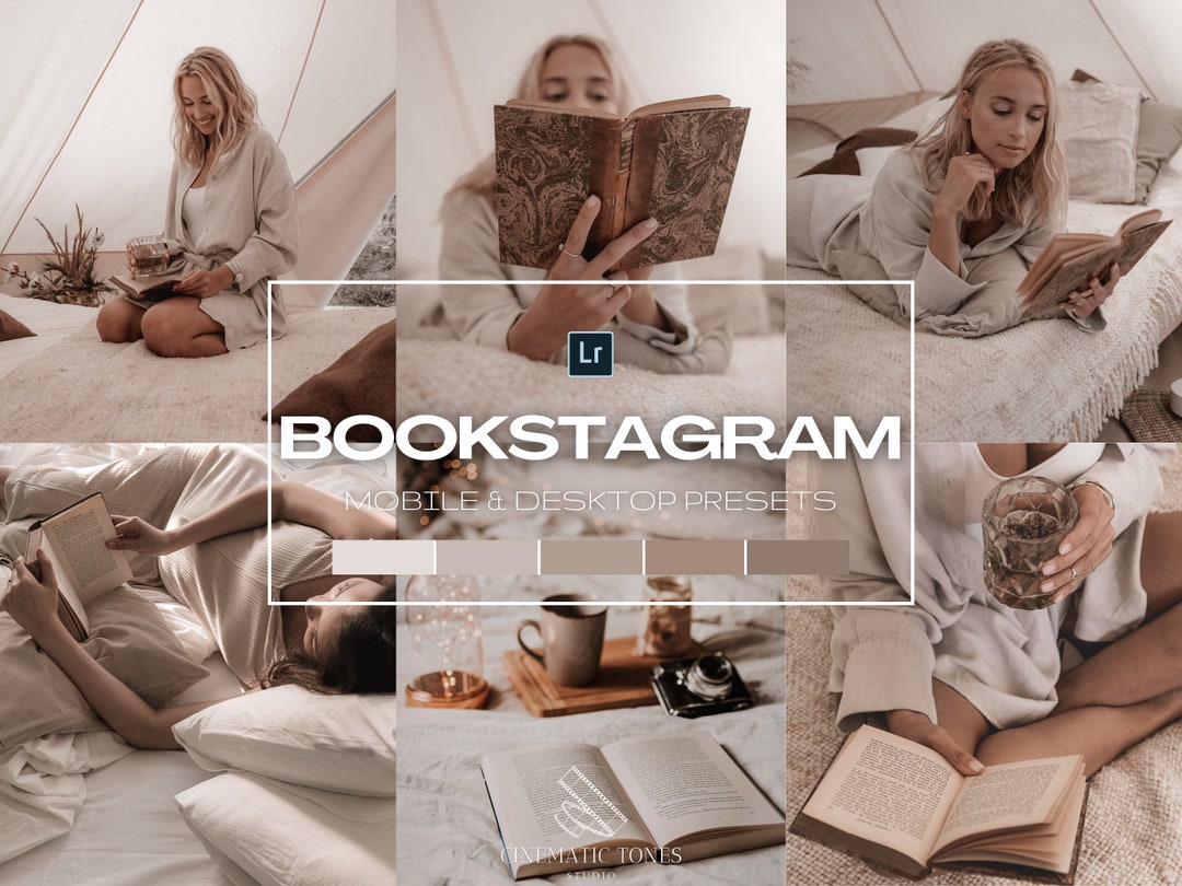 15 Bookstagram Presets for Lightroom Mobile & Desktop, Book Lover ...