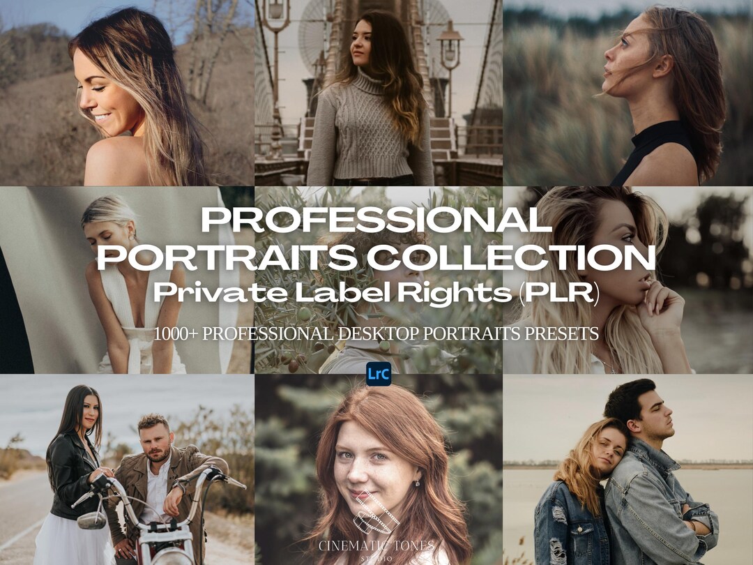 1000+ Professional Portrait Lightroom Presets PLR Bundle for Desktop ...