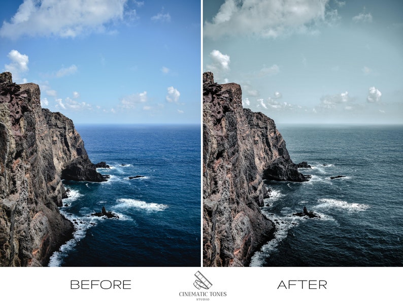 Cinematic Blues Lightroom Presets, Blue Film Presets, Deep Blue Presets ...