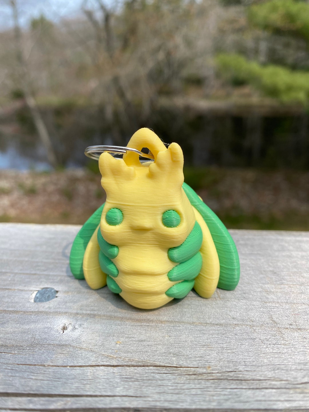 Moth Butt Goblin Keychain Layers in Green Authorized Seller - Etsy