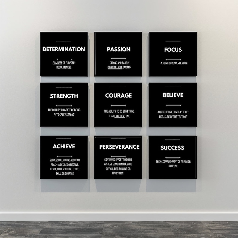 INSTANT DOWNLOAD - SUCCESS Printable Motivational Wall Art - Etsy
