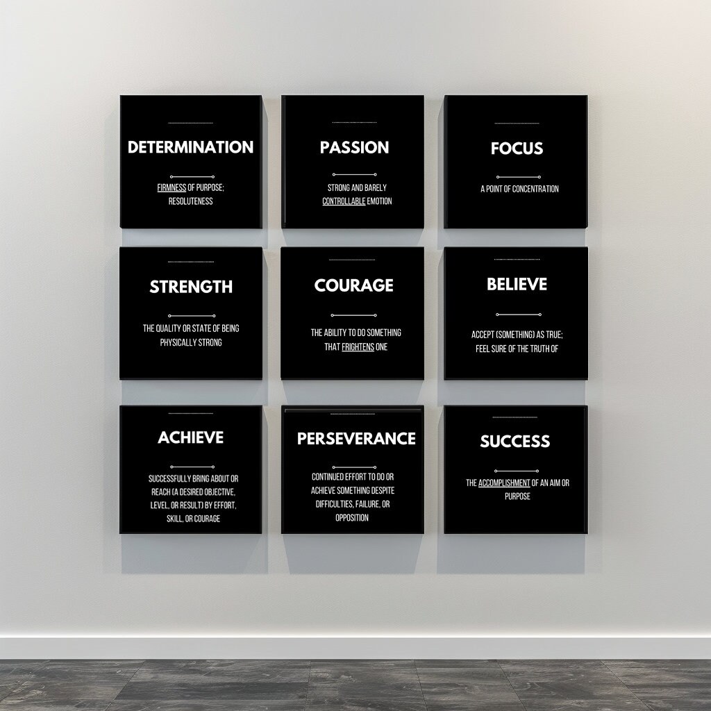 INSTANT DOWNLOAD - SUCCESS Printable Motivational Wall Art - Etsy