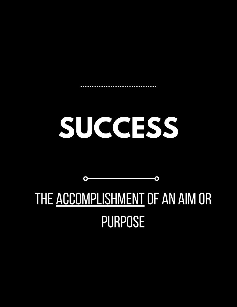 INSTANT DOWNLOAD - SUCCESS Printable Motivational Wall Art - Etsy