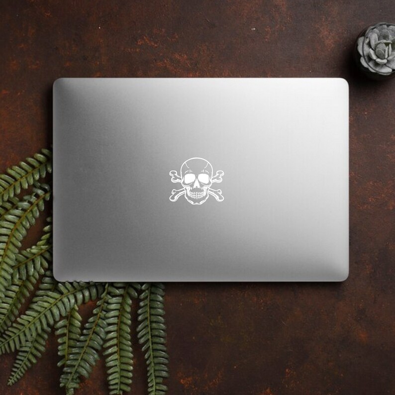 Cool Skull Skeleton Diecut Waterproof Sticker, Car Window Decal, Bumper ...