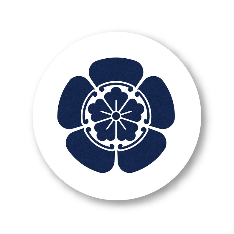 Oda Nobunaga Family Crest Waterproof Sticker, Car Window Decal, Bumper ...