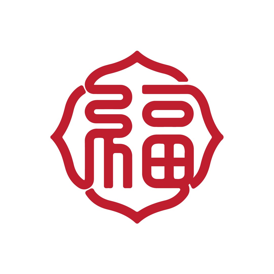 Fú(福) Vinyl Diecut Sticker: – Exquisite Diecut Vinyl With Eight ...