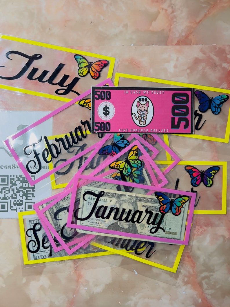 Clear Cash Laminated Envelopes | Yearly Budgeting |sinking Funds - Etsy