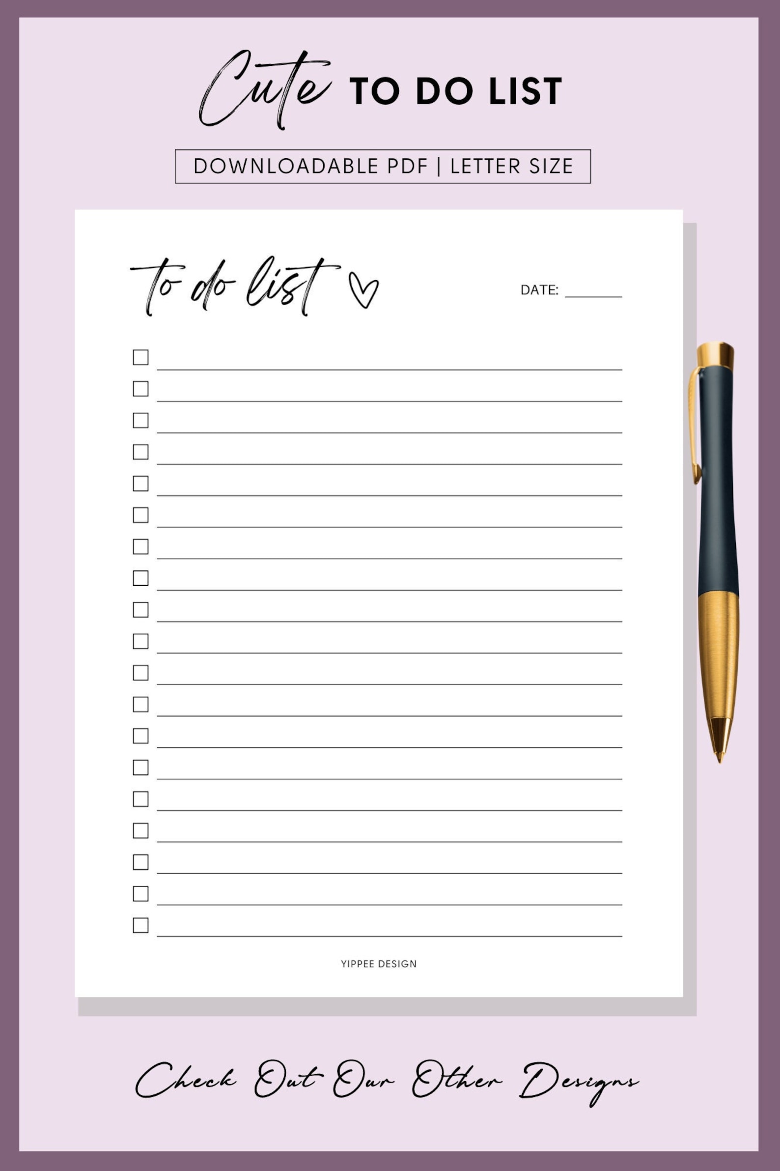 Blank to Do List Printable Weekly to Do List to Do List - Etsy