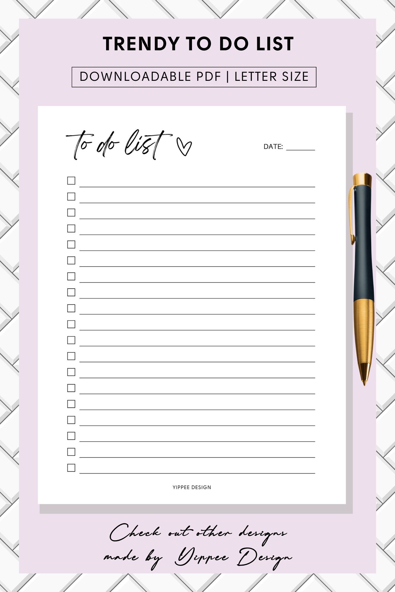 Blank to Do List Printable Weekly to Do List to Do List - Etsy