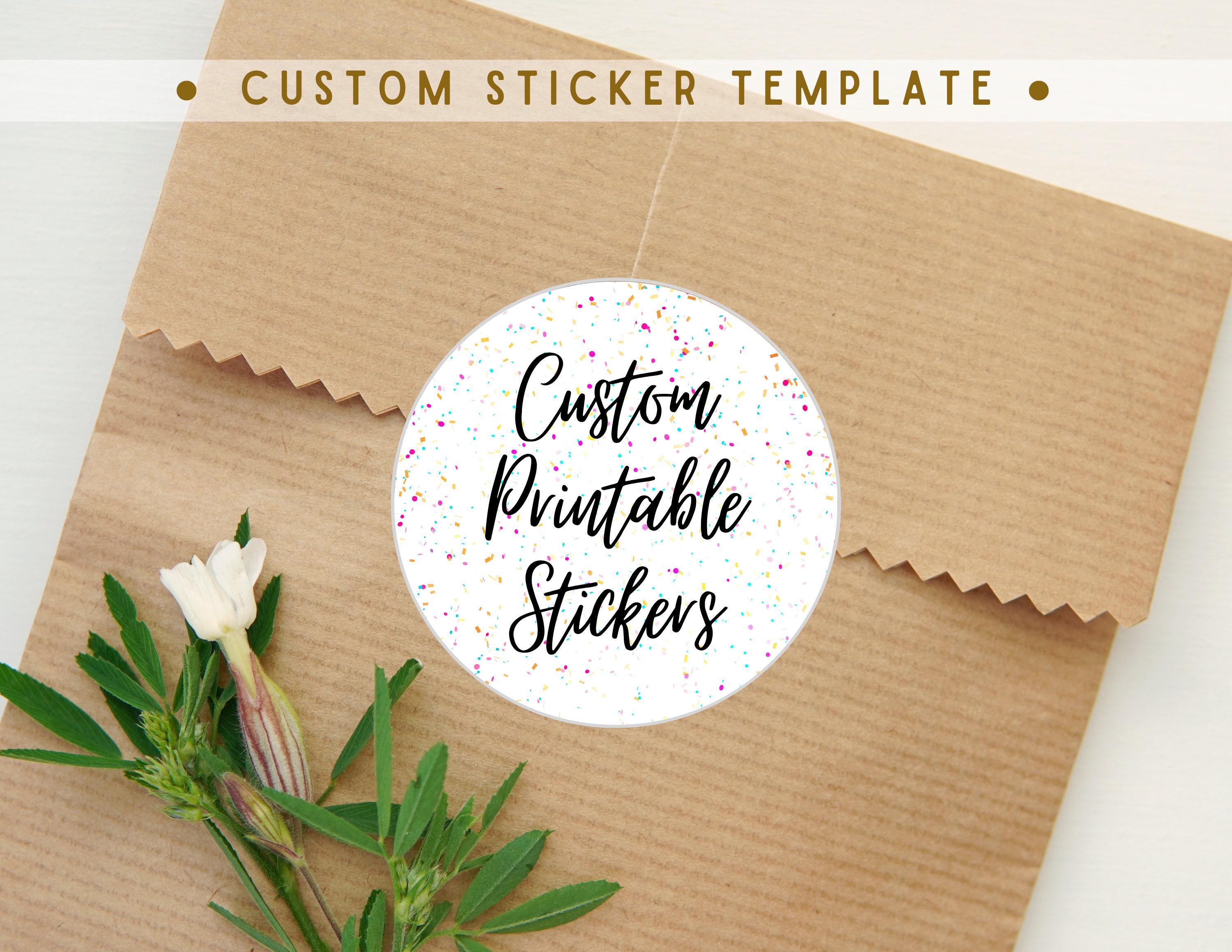 Custom Printable, Stickers, Gift Tags, Food Labels, Party Décor, Labels ...