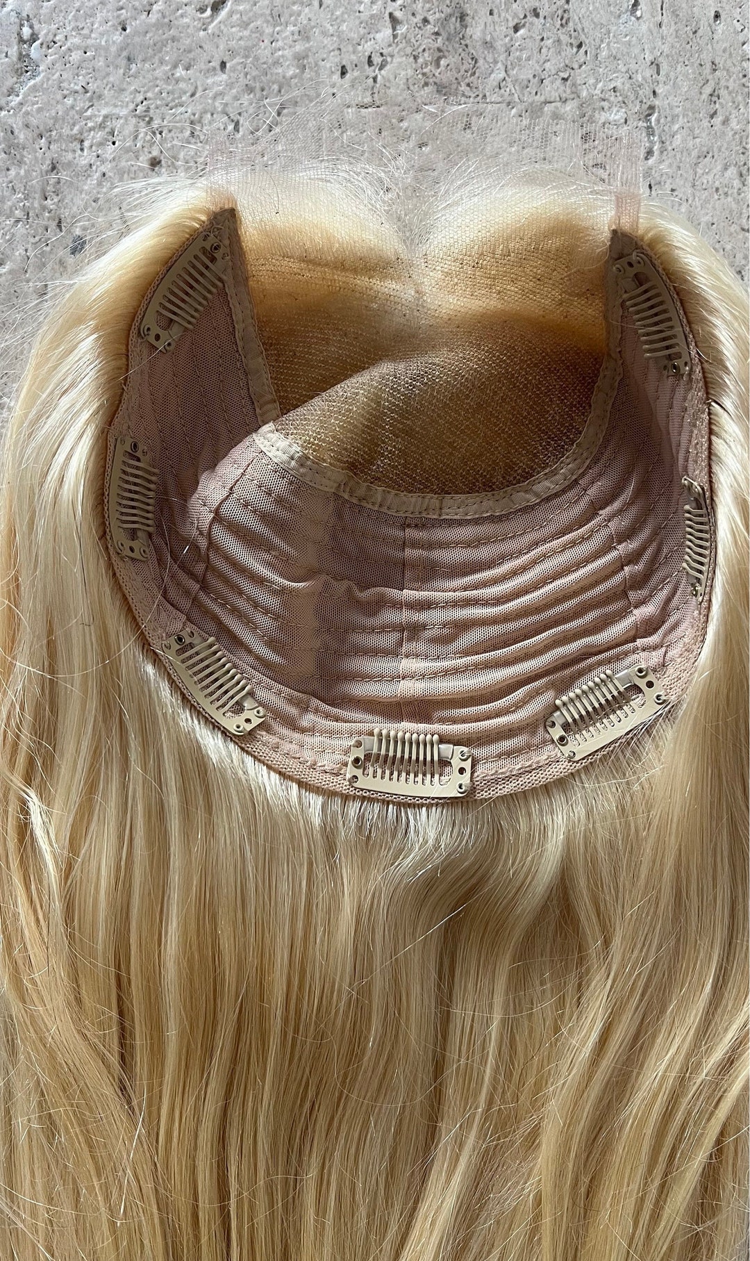 Custom 6x6 or 8x8 Wefted Lace or Silk Base Topper - Etsy