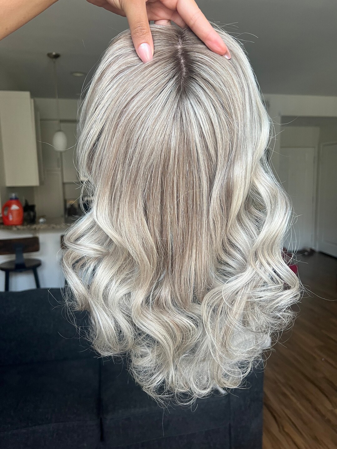 READY TO SHIP Iced Ash Silk Base Topper - Etsy