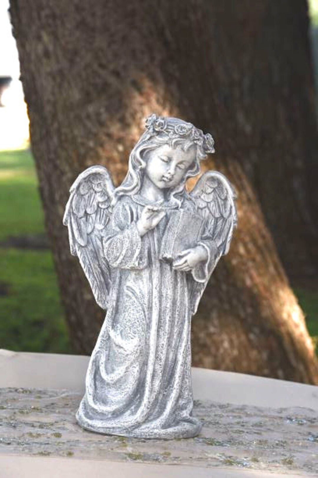 Resin Angel Statue: Outdoor Garden Home Decoration (16" Height) - Etsy