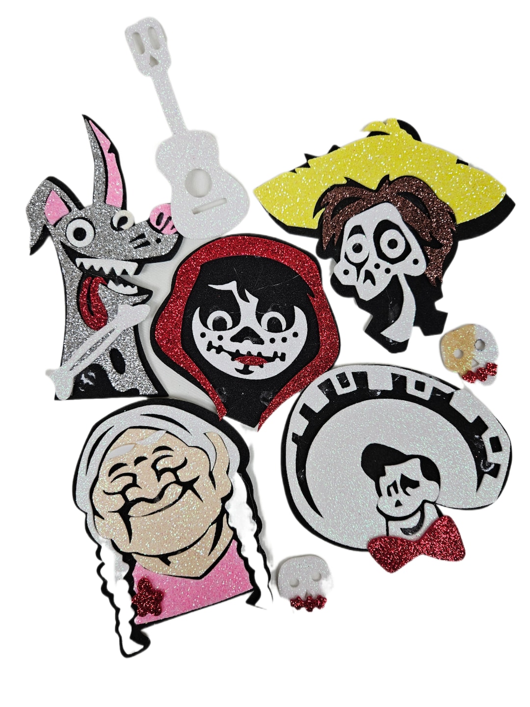 Coco Theme Party Decorations Pack of 10 3 Inch Tall Coco Decoration Dia ...