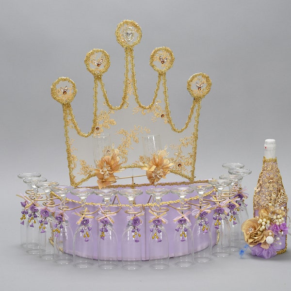 Quinceanera Crown Champagne - Etsy