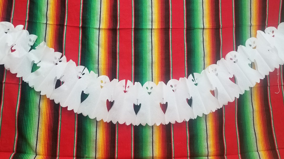 Paper Mache Ghost Garland - Halloween Decoration (pack of 10) - Etsy
