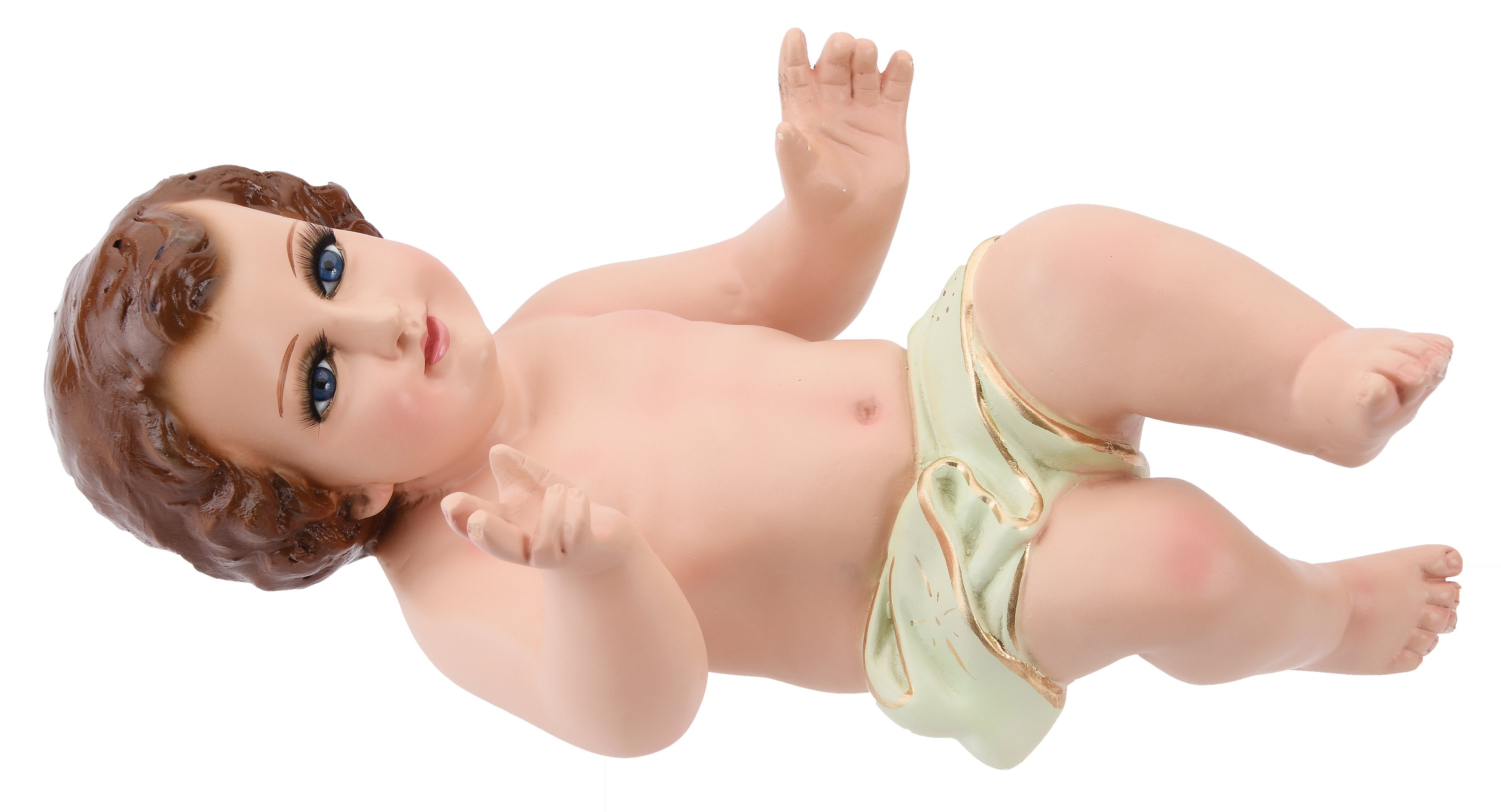 Baby Jesus Figure Statua Nino Dios De Yeso Etsy
