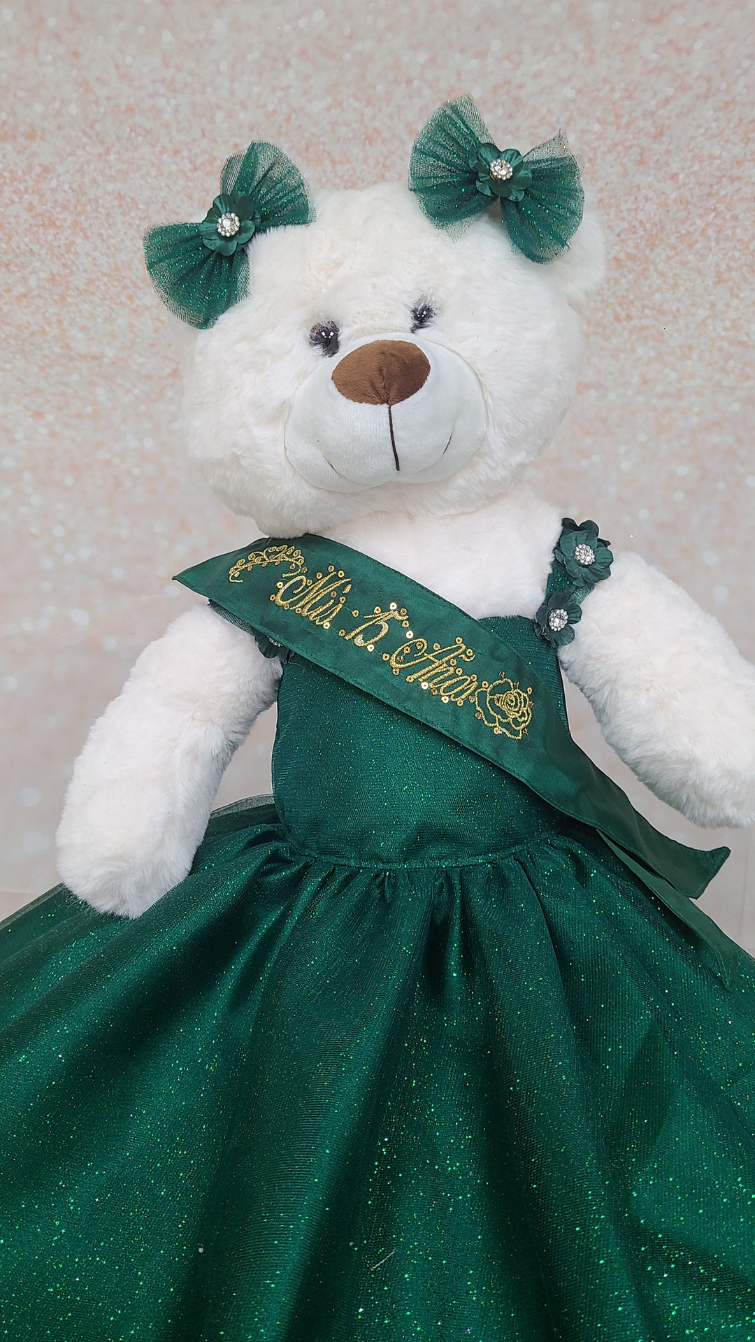 Quinceanera Bear: Sweet Sixteen Gift With Tutu Dress & Sash - Etsy