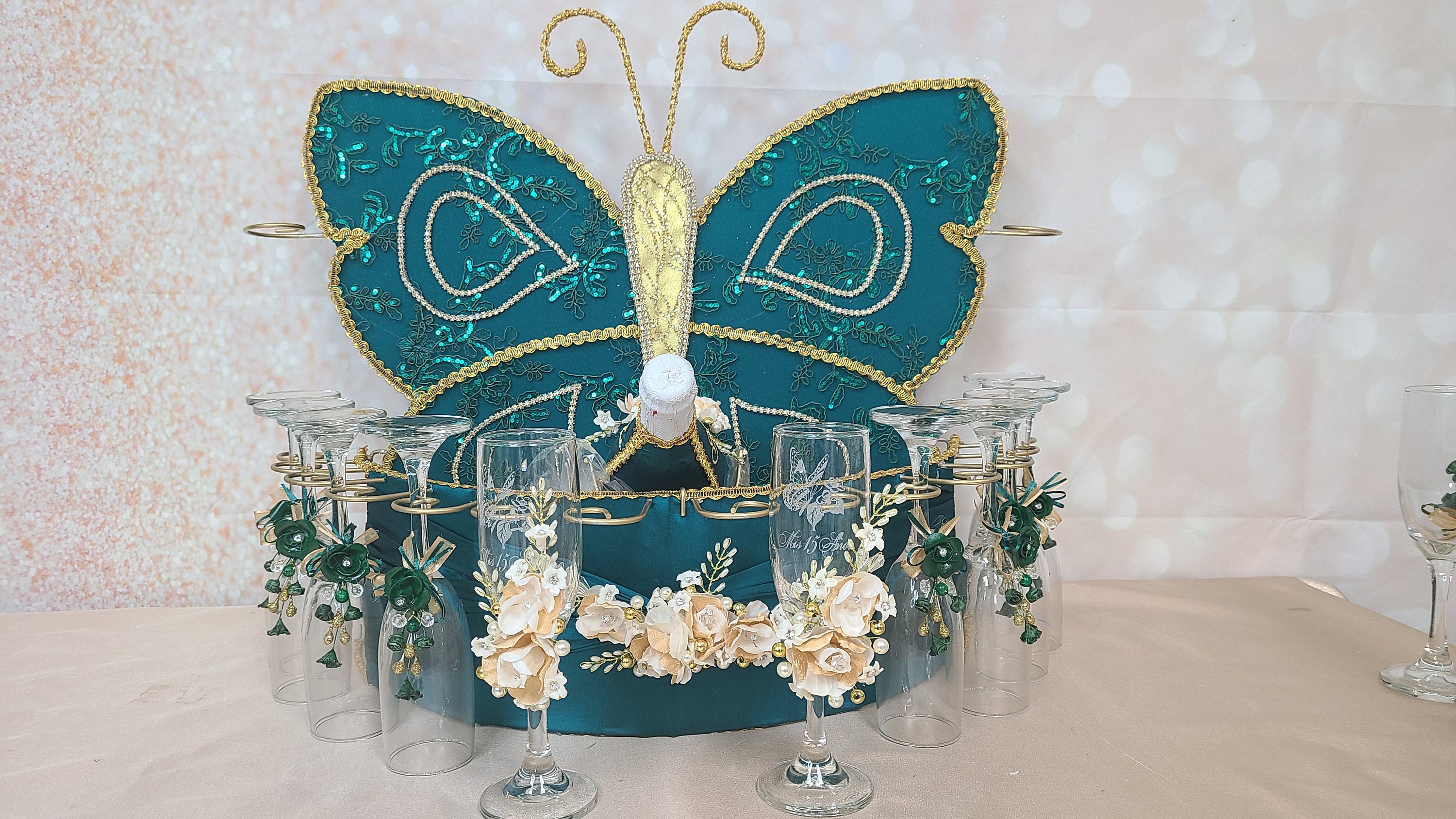 Quinceanera Butterfly Centerpieces