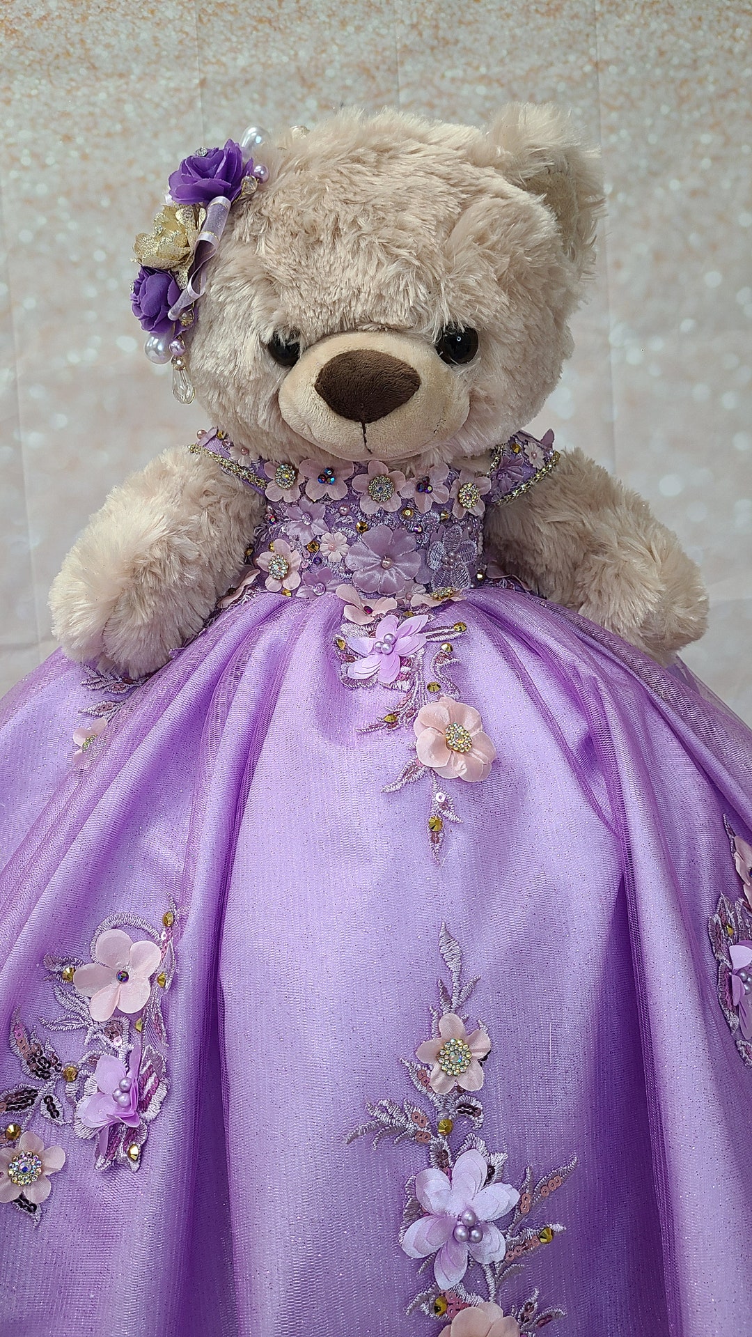 Quinceanera Dolls Sweet Sixteen Bear Doll Gift Ultima Muneca With Dress ...