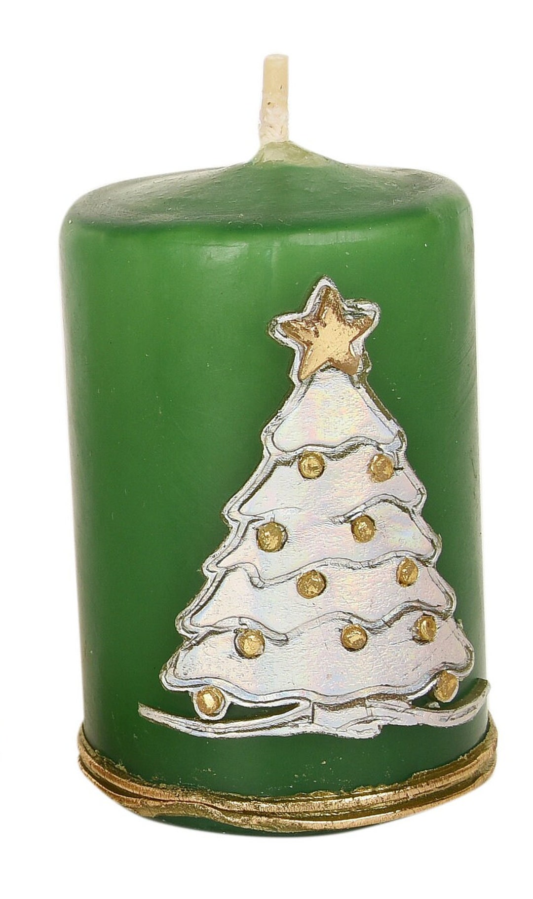 Embossed Christmas Candles: Decorative Holiday Decor - Etsy