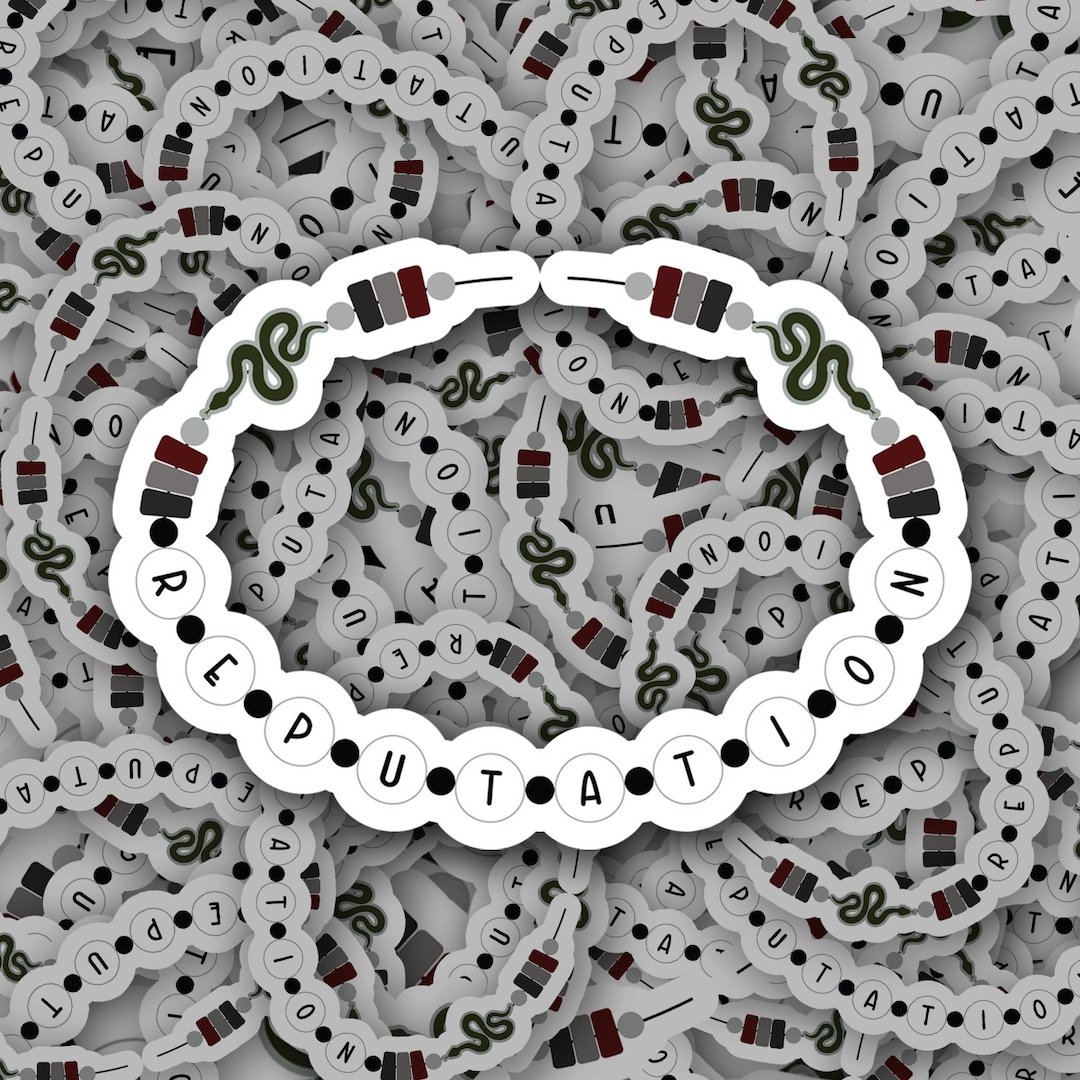 Friendship Bracelet Sticker Taylor Swift Reputation - Etsy