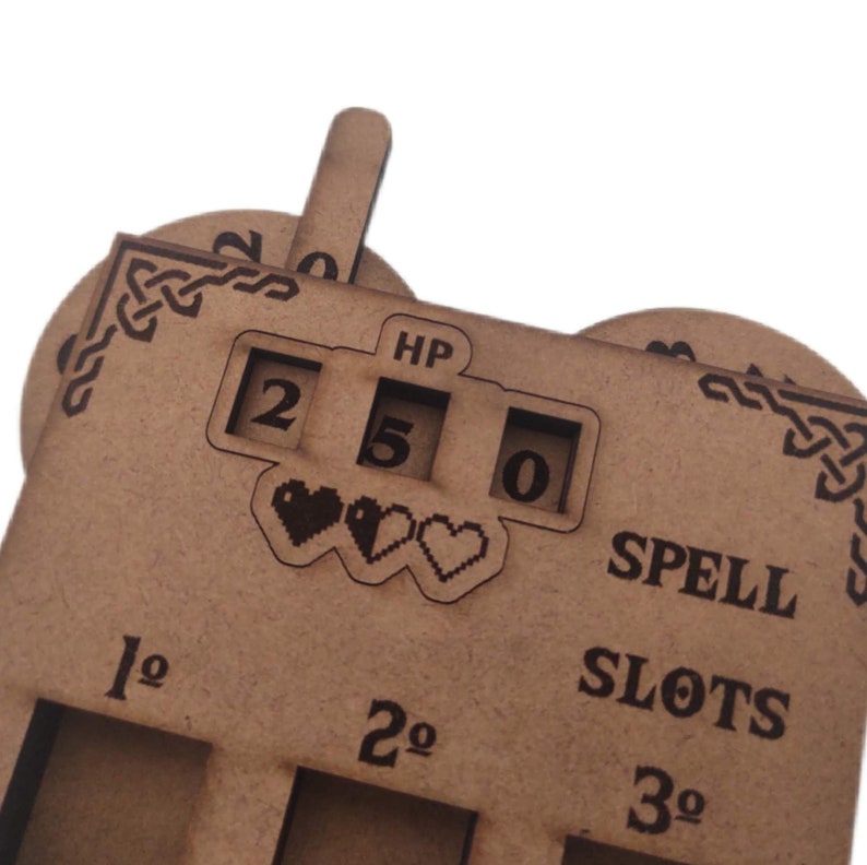 Spell Slot Tracker: D&D Compatible With HP Counter. Digital Files Only ...