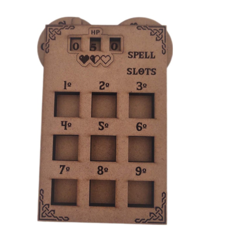 Spell Slot Tracker: D&D Compatible With HP Counter. Digital Files Only ...